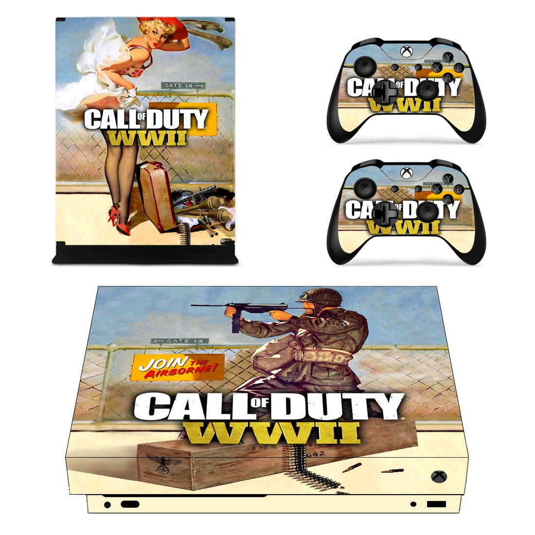 Custom Photo Full Body Vinyl Skin Stickers for Xbox One X Console and ...