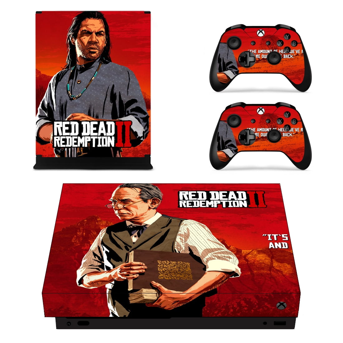 Custom Photo Full Body Vinyl Skin Stickers for Xbox One X Console and ...