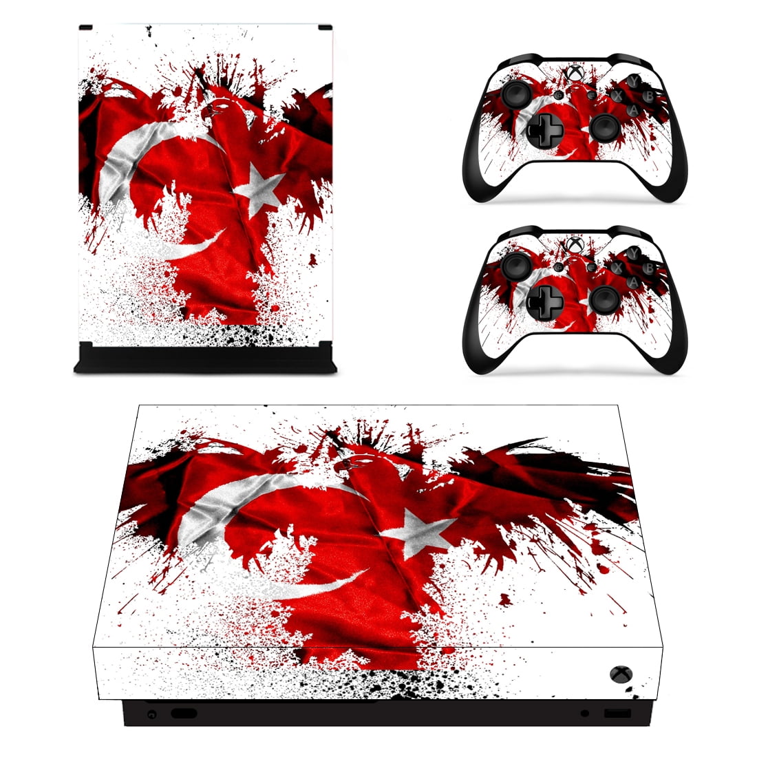 Custom Photo Full Body Vinyl Skin Stickers for Xbox One X Console and ...