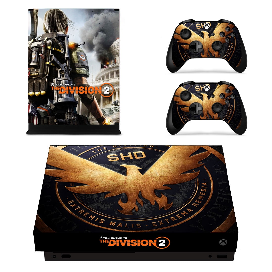 Custom Photo Full Body Vinyl Skin Stickers for Xbox One X Console and ...