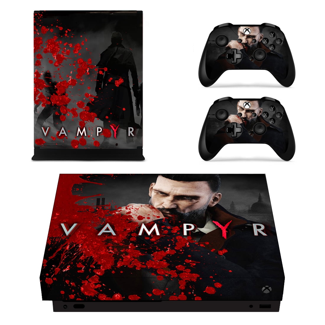 Custom Photo Full Body Vinyl Skin Stickers for Xbox One X Console and ...