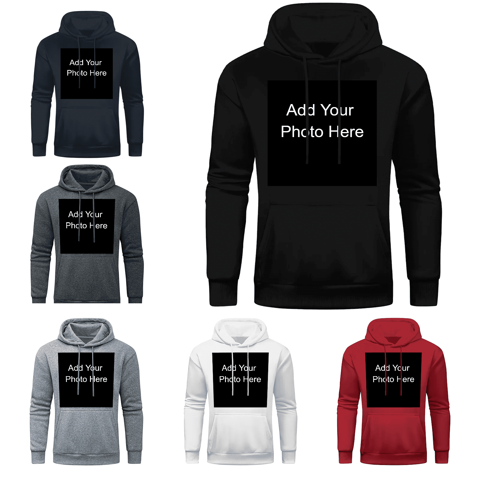Custom Photo Hoodie Personalized with Your Design, Sizes S to 3XL for ...