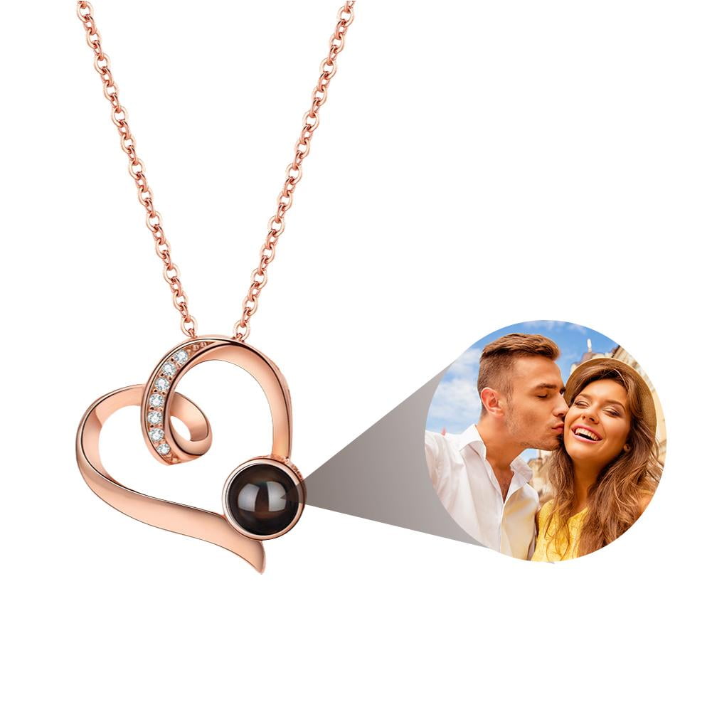 Custom Photo Necklace Projection Necklace Personalized Jewelry Gifts ...