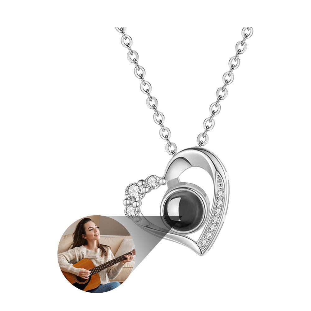 Custom Photo Necklace Projection Necklace Personalized Necklace Jewelry ...