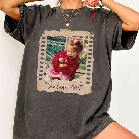 Custom Photo Personalized Year Shirt With Picture 30th Birthday Gift ...