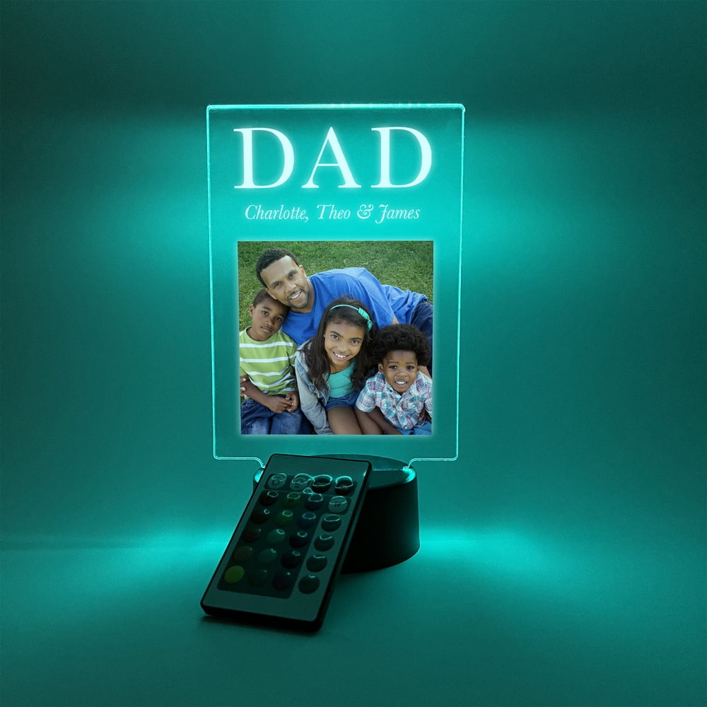 Custom Photo Picture Frame LED Personalized Daddy Father Uncle Grandpa ...