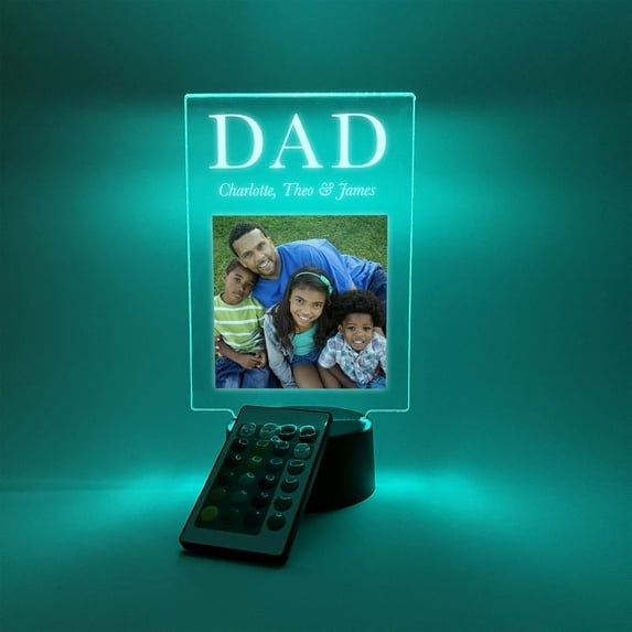 Custom Photo Picture Frame LED Personalized Daddy Father Uncle Grandpa ...