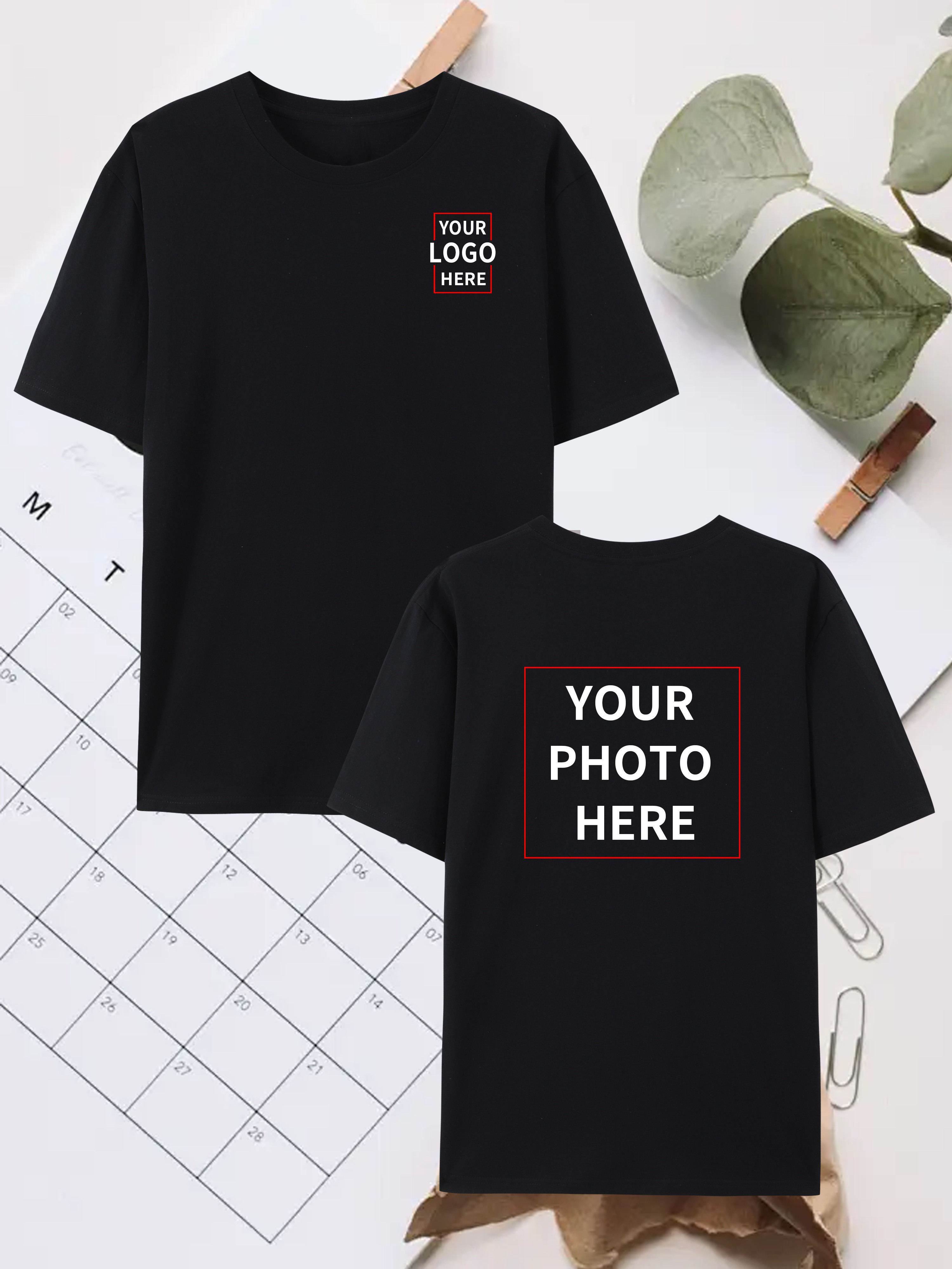 Custom Photo T-Shirt for Men & Women - Soft, Breathable Short Sleeve ...