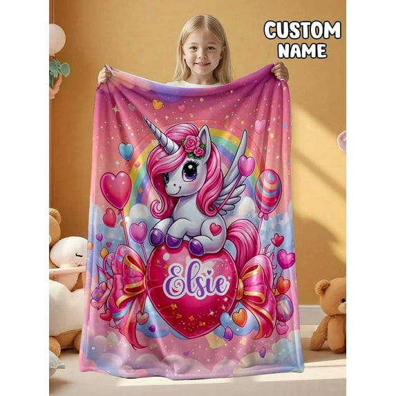 Custom Photo Throw Blanket - Personalized Memorial Gift for Birthday ...