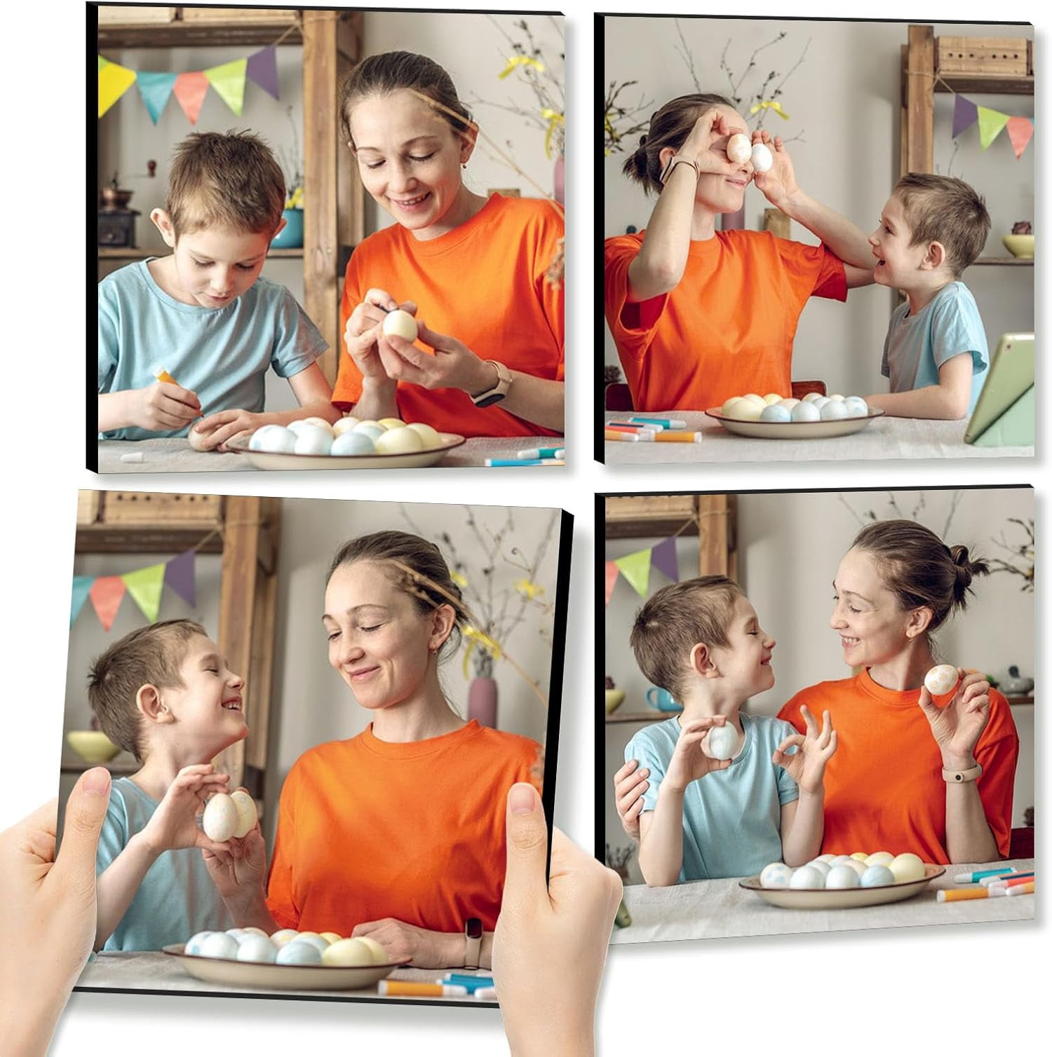 Custom Photo Tiles Personalized Peel and Stick Mix Tiles Picture Frames ...