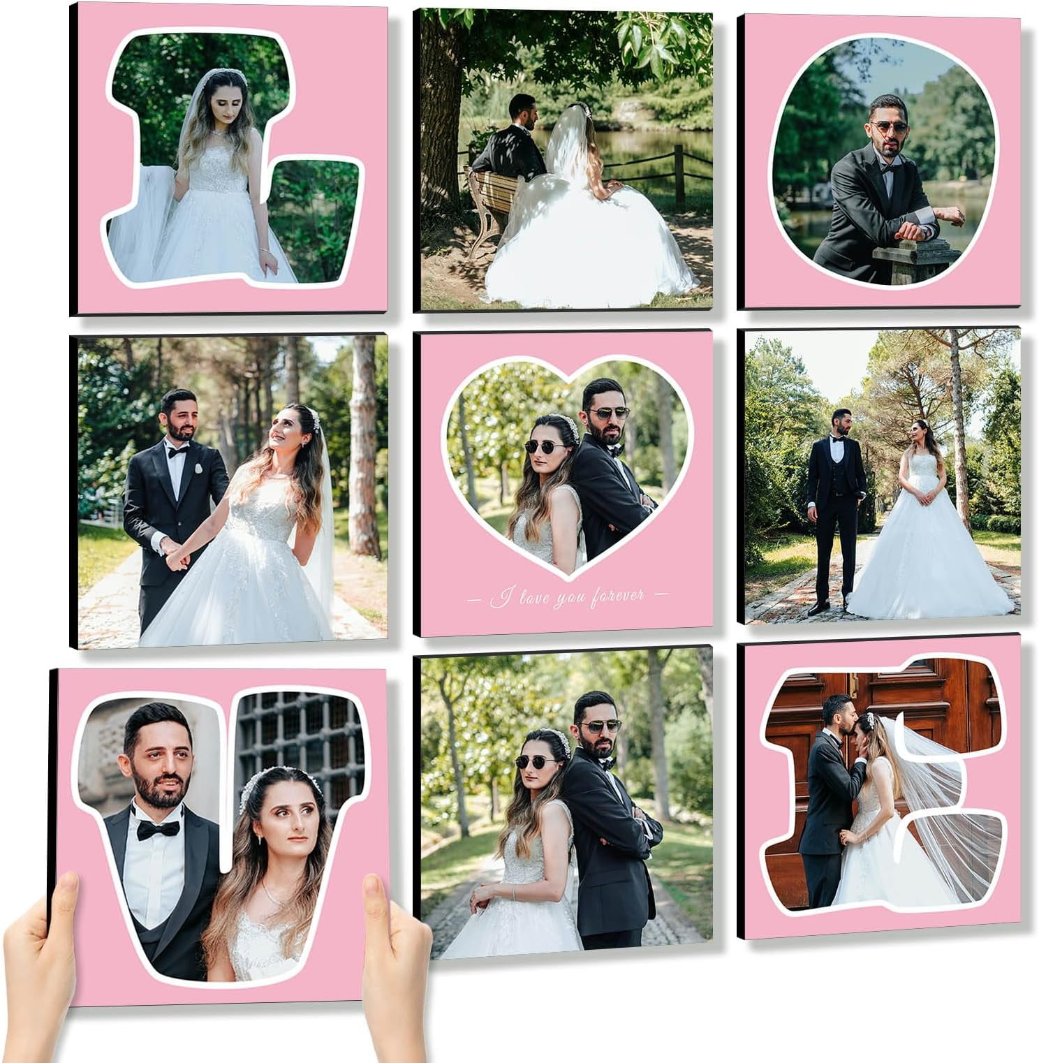 Custom Photo Tiles Personalized Peel and Stick Mix Tiles Picture Frames ...