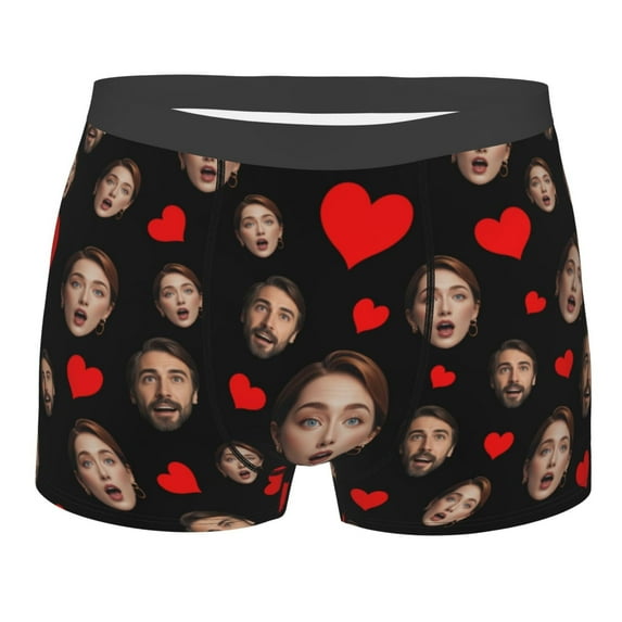 Custom Photo Underwear Funny Face Briefs Novelty For Him Unique Print ...