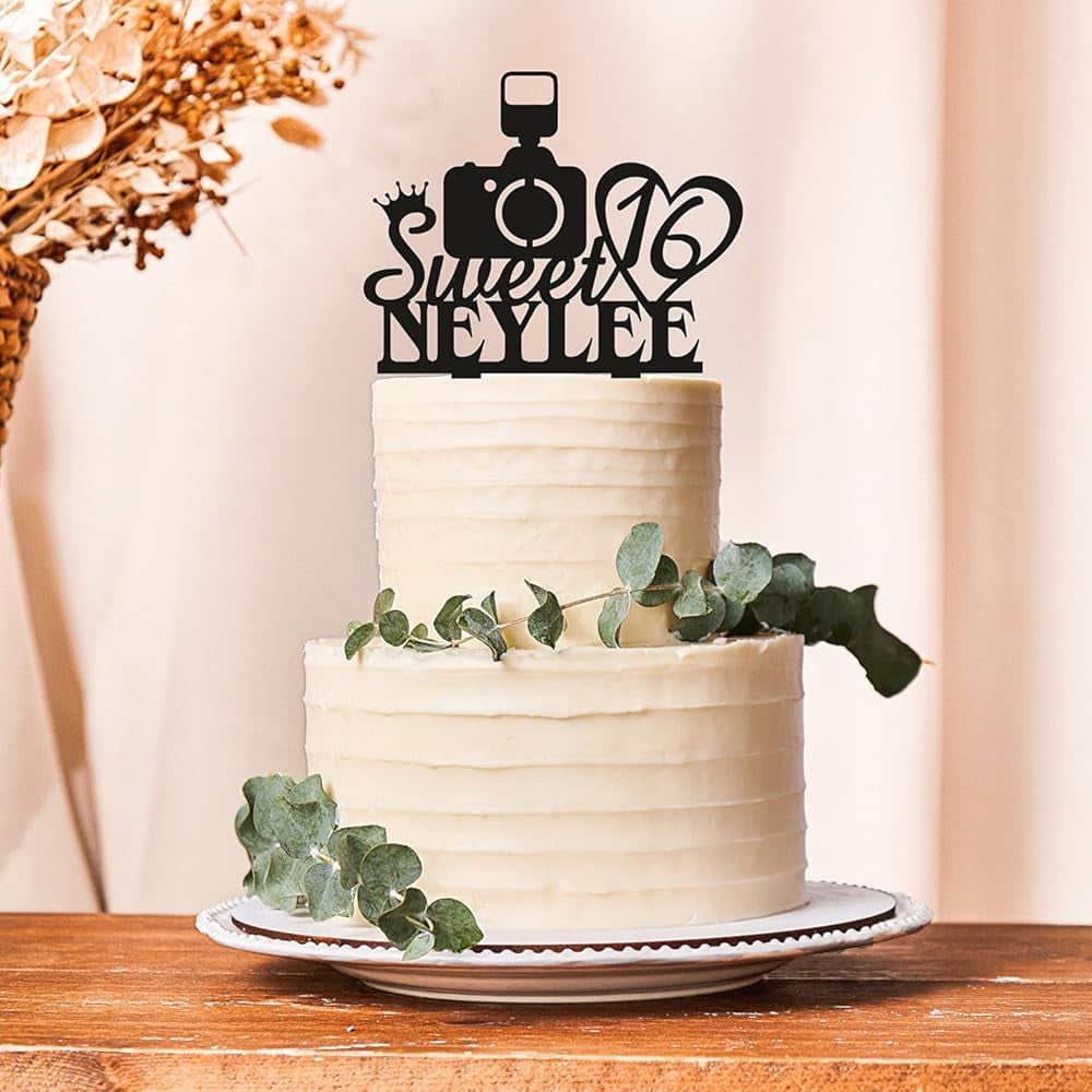 Custom Photographer Cake Topper, Camera Cake Topper, Birthday Cake ...
