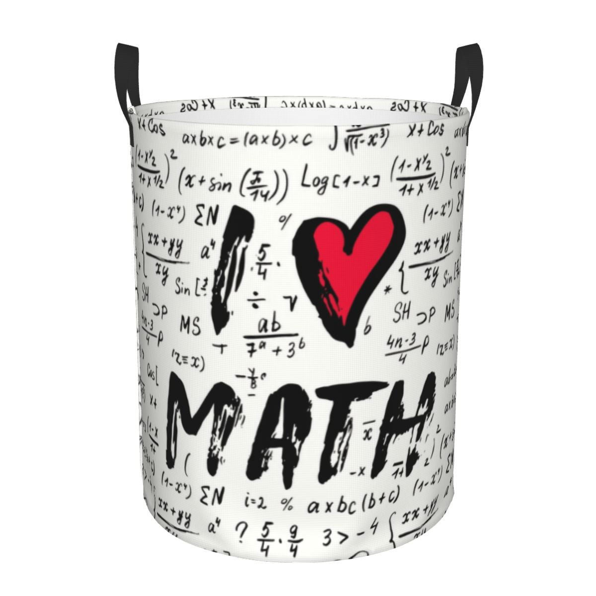 Custom Pi Symbol Line Drawing Laundry Hamper Large Storage Basket Math ...