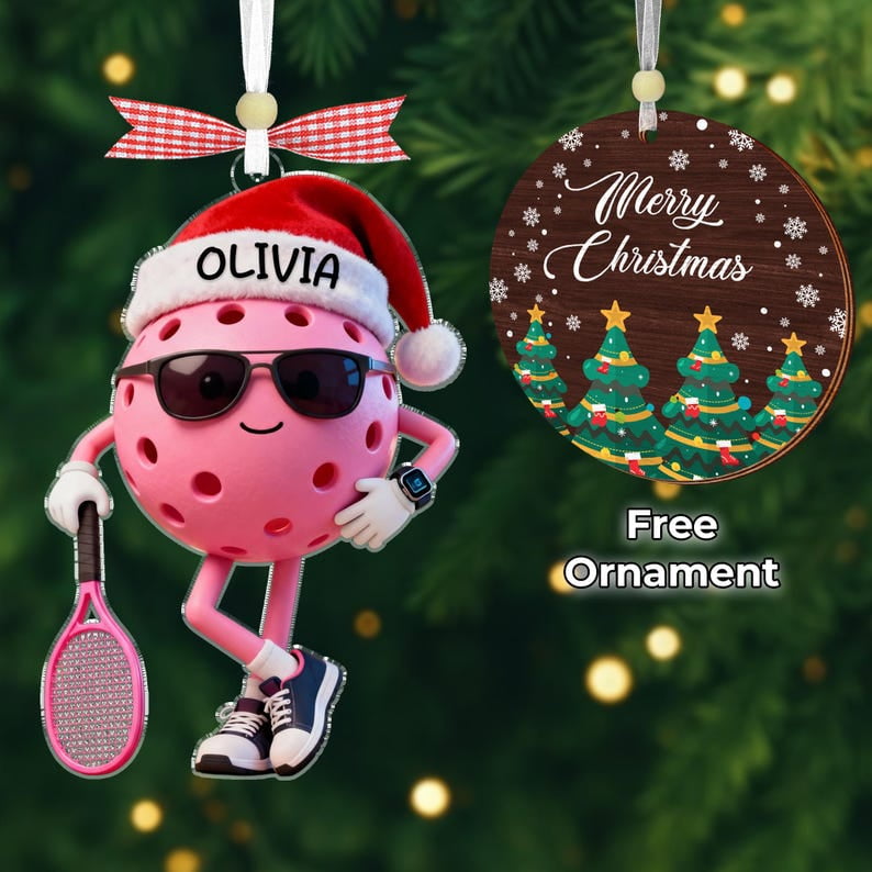 Custom Pickleball Christmas Ornament 2025 – Personalized Gift for ...