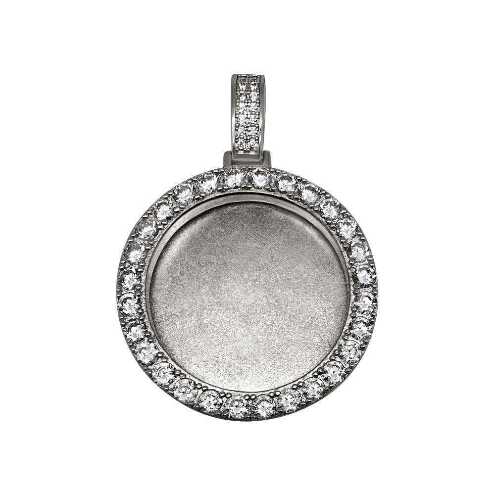 Custom Picture Frame Pendant .925 Silver - Walmart.com