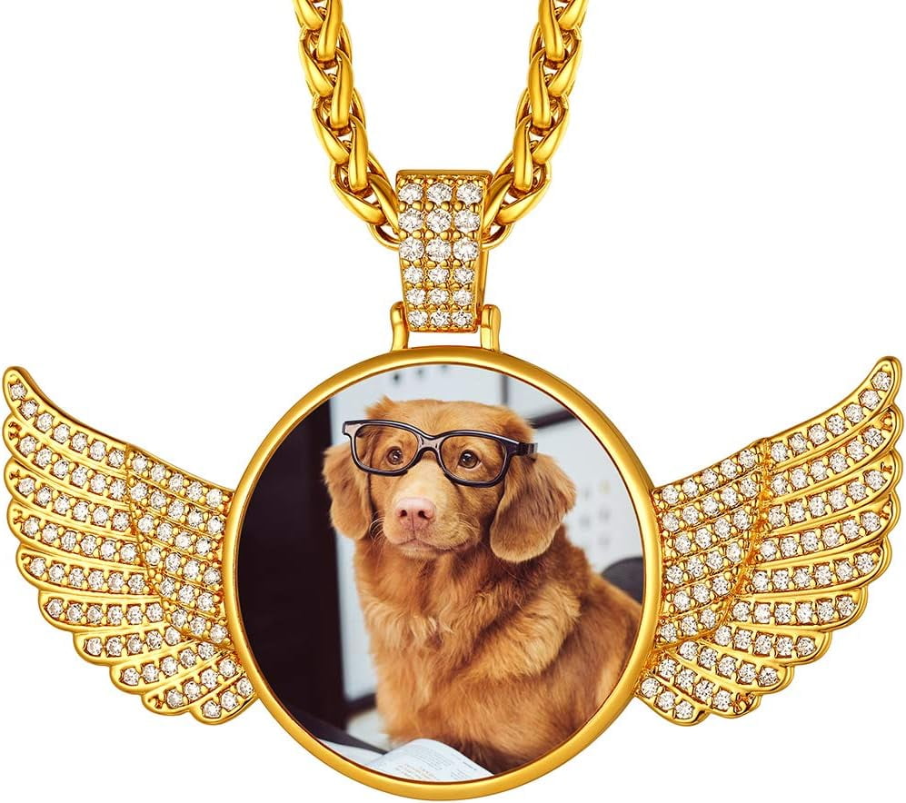 Custom Picture/Photo Necklace For Men Women Personalized Round/Heart ...