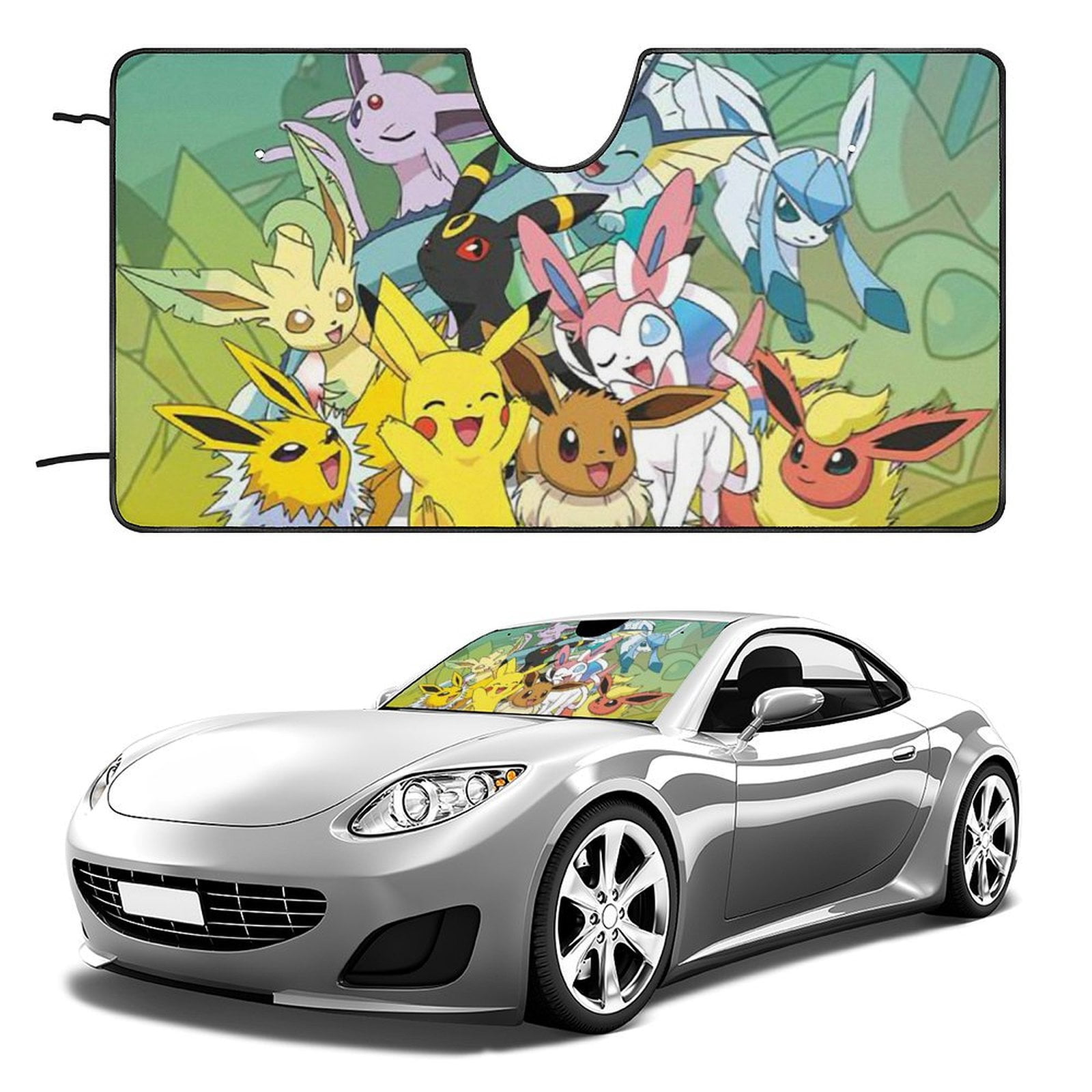 Custom Pikachu Car Truck and SUV Windshield Visor Car Visor Heat ...