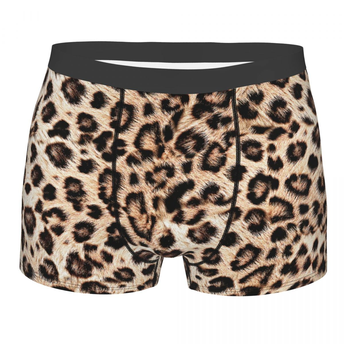 Custom Pink Leopard Boxer Shorts For Men 3D Printed Male Animal Print ...