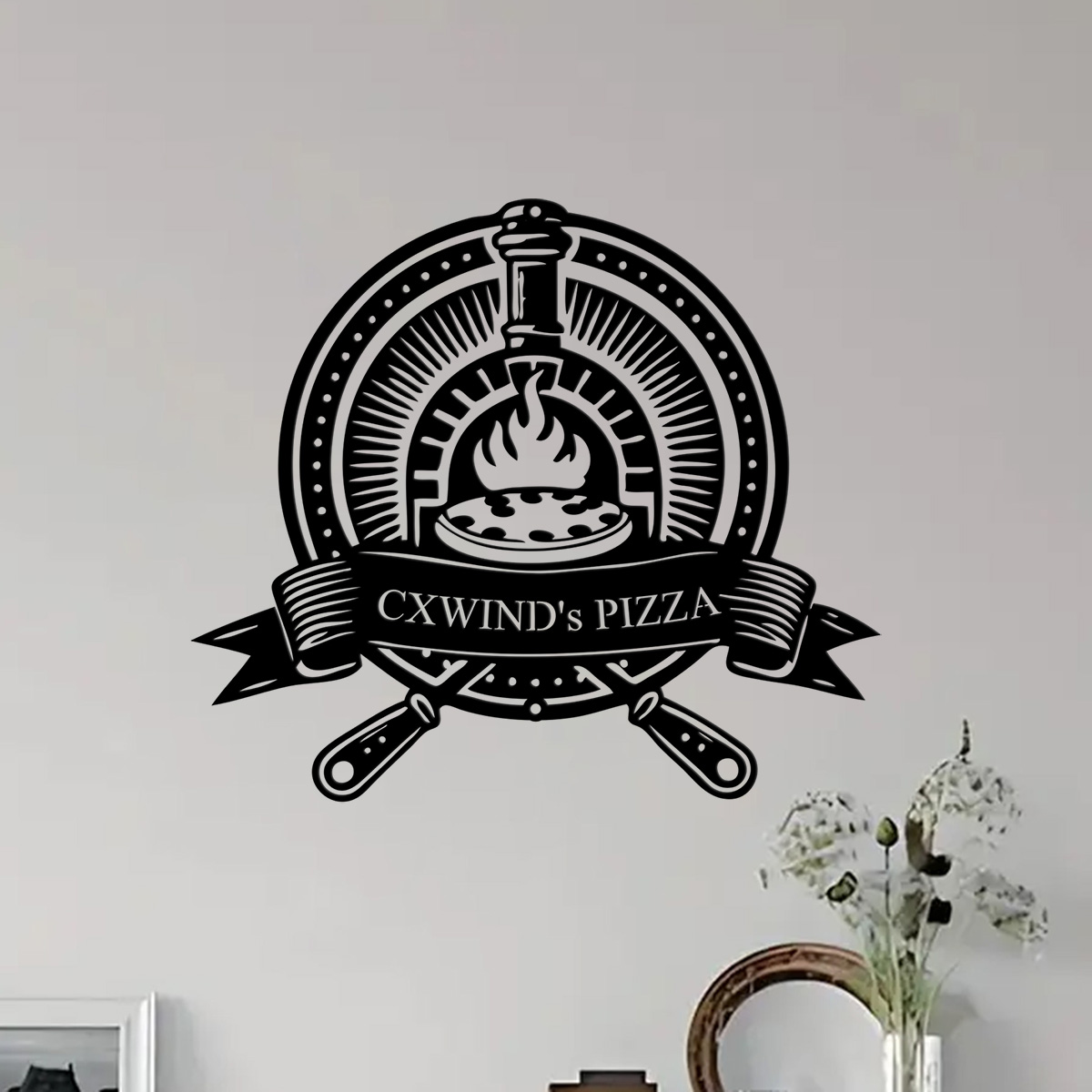 Custom Pizza Oven Wall Decor Metal, Kitchen Decor, Pizza Shop Decor ...