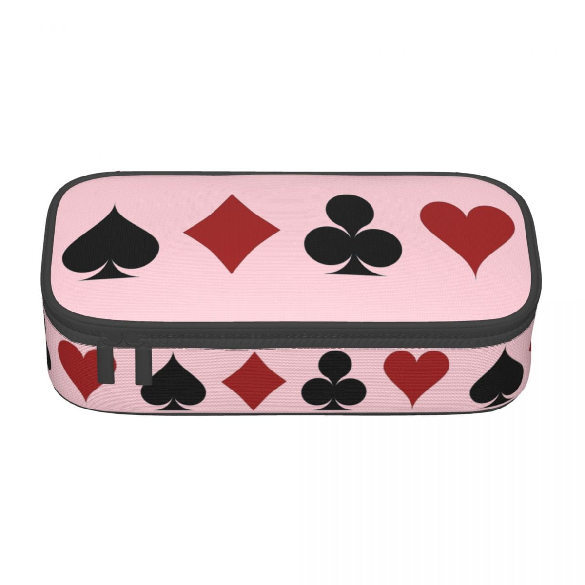 Custom Poker Playing Card Symbols Pencil Cases for Big Capacity Heart ...