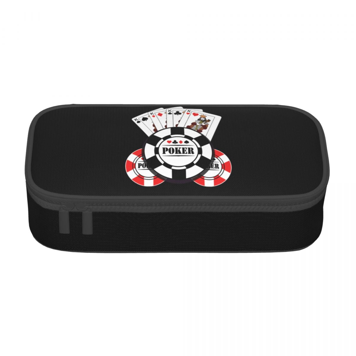 Custom Poker Playing Card Symbols Pencil Cases for Big Capacity Heart ...