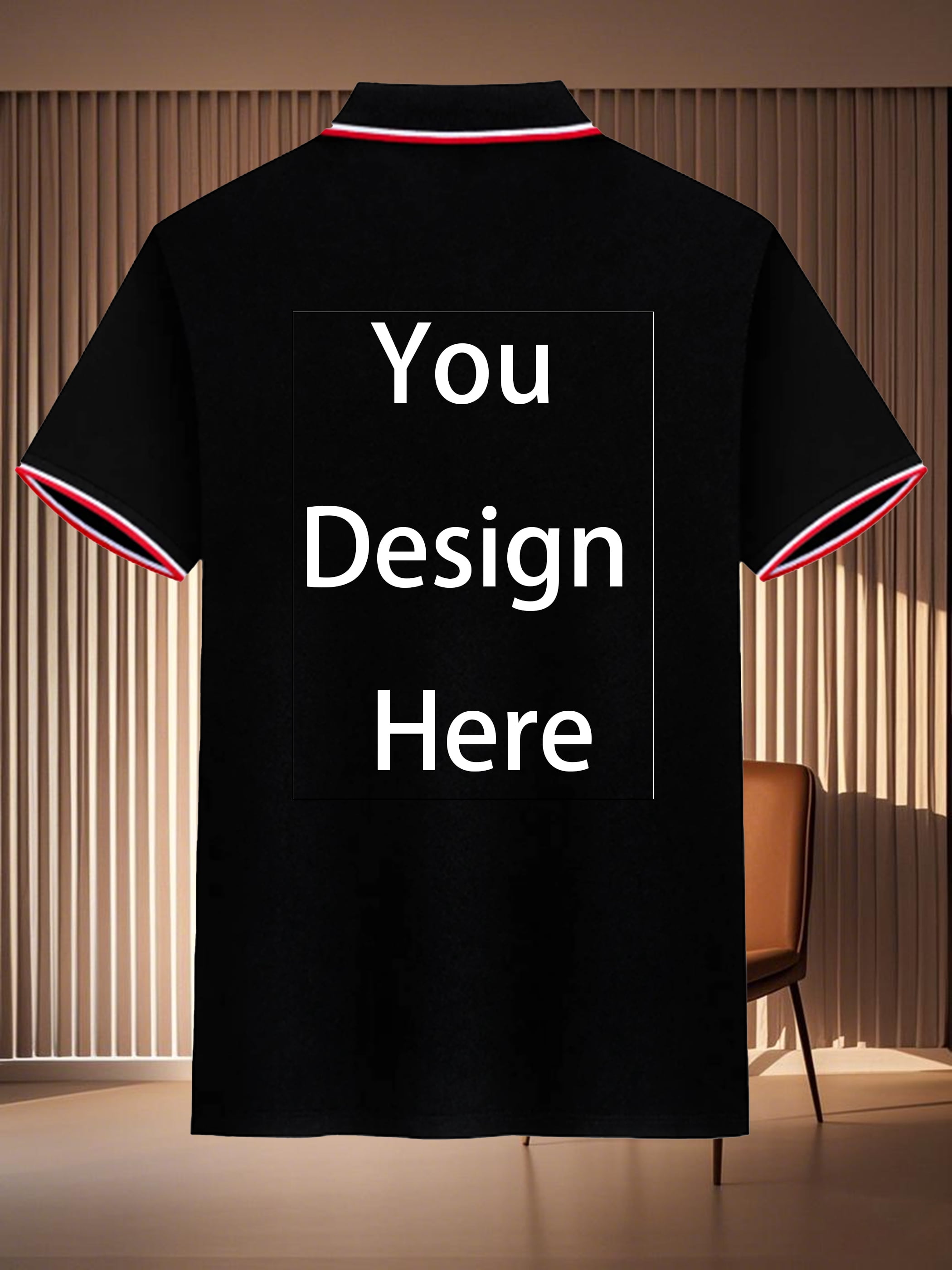 Custom Polo Shirts for Men, Add Text ,Pattern or Any Logo, Perfect for ...