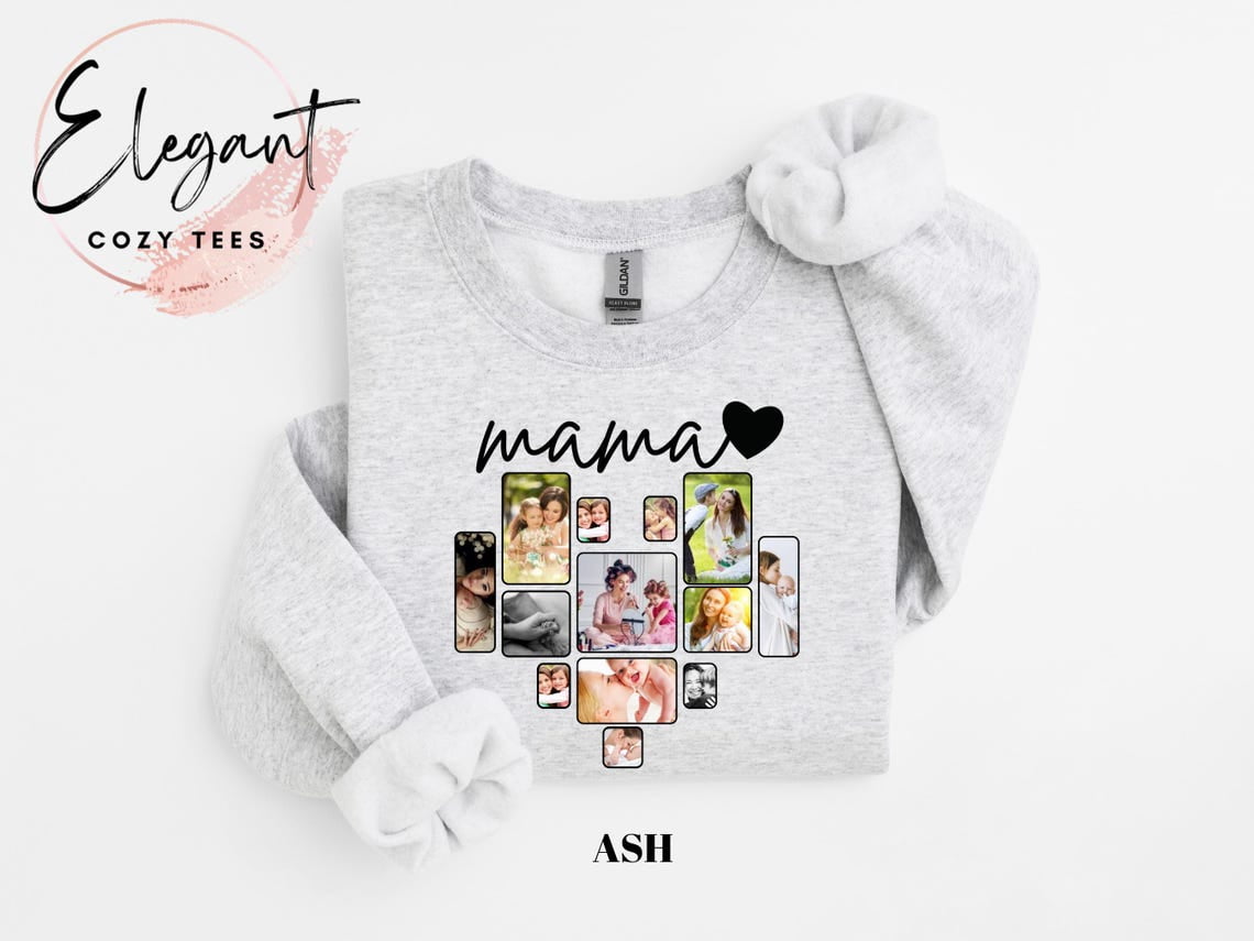 Custom Portrait Mama Sweatshirt, Custom Family Portrait Photo Shirt ...