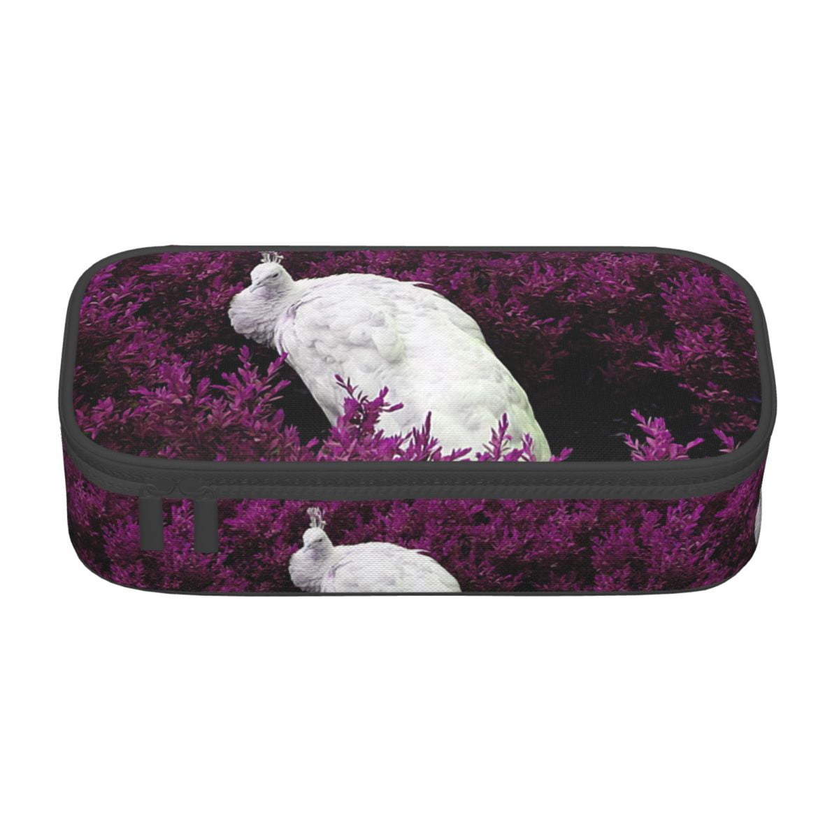 Custom Pride And Prejudice Peacock Feather Pencil Case s Large Storage ...