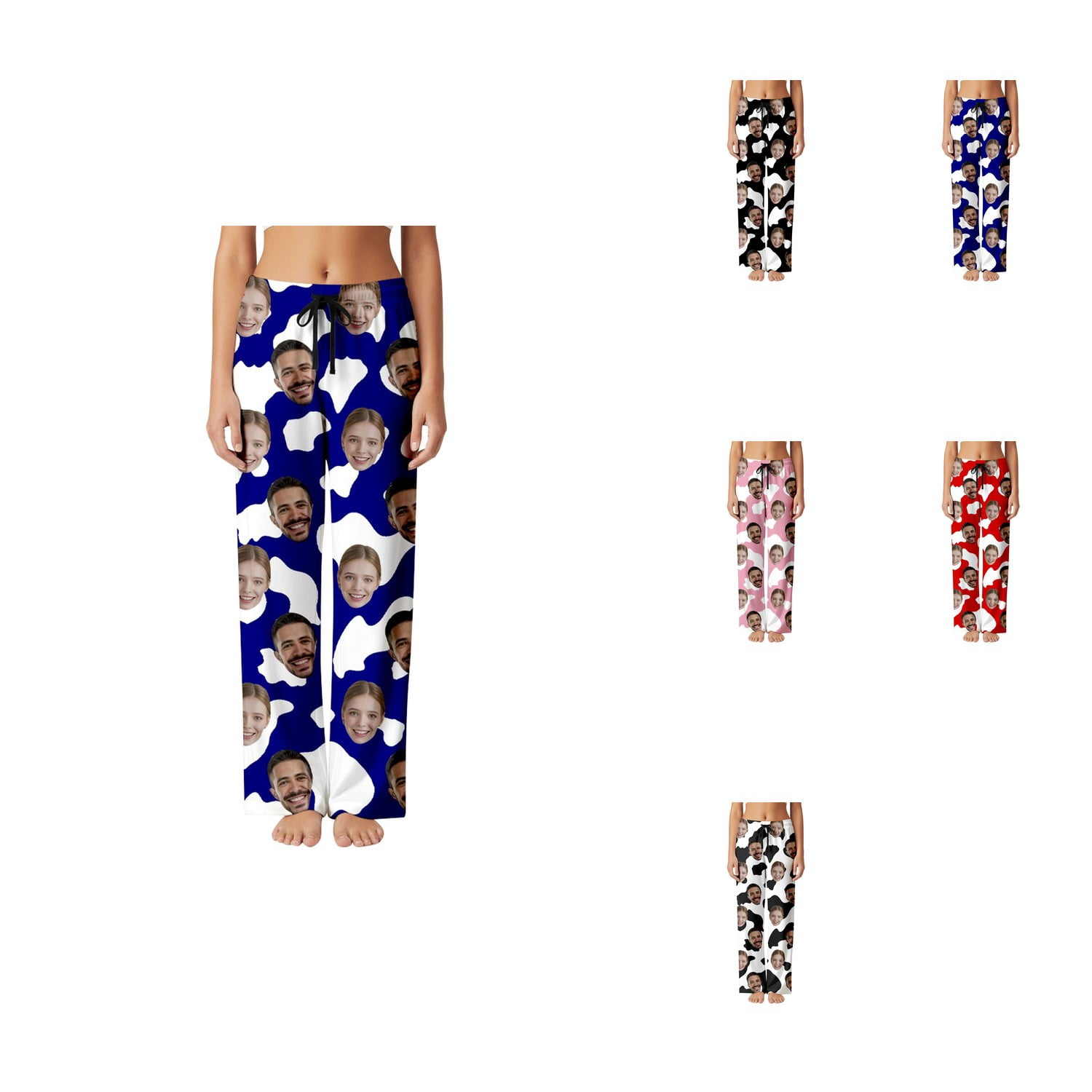 Custom Print Couples Matching Pajama Pants, Personalized Valentine's ...