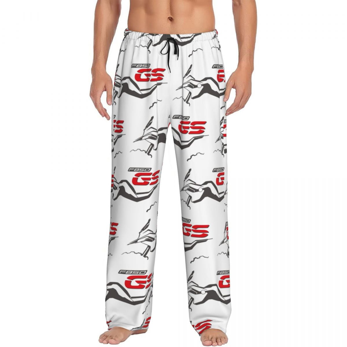 Custom Print Men Make A Life Ride GS Motorcycle Adventure Pajama Pants ...