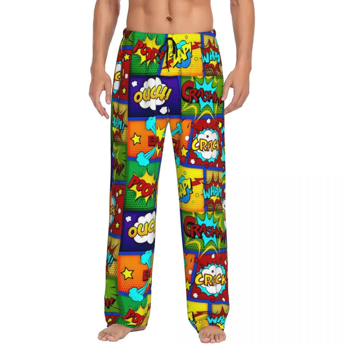 Custom Print Men's Superhero Comic Book Fun Shout Outs Pop Art Cartoon ...