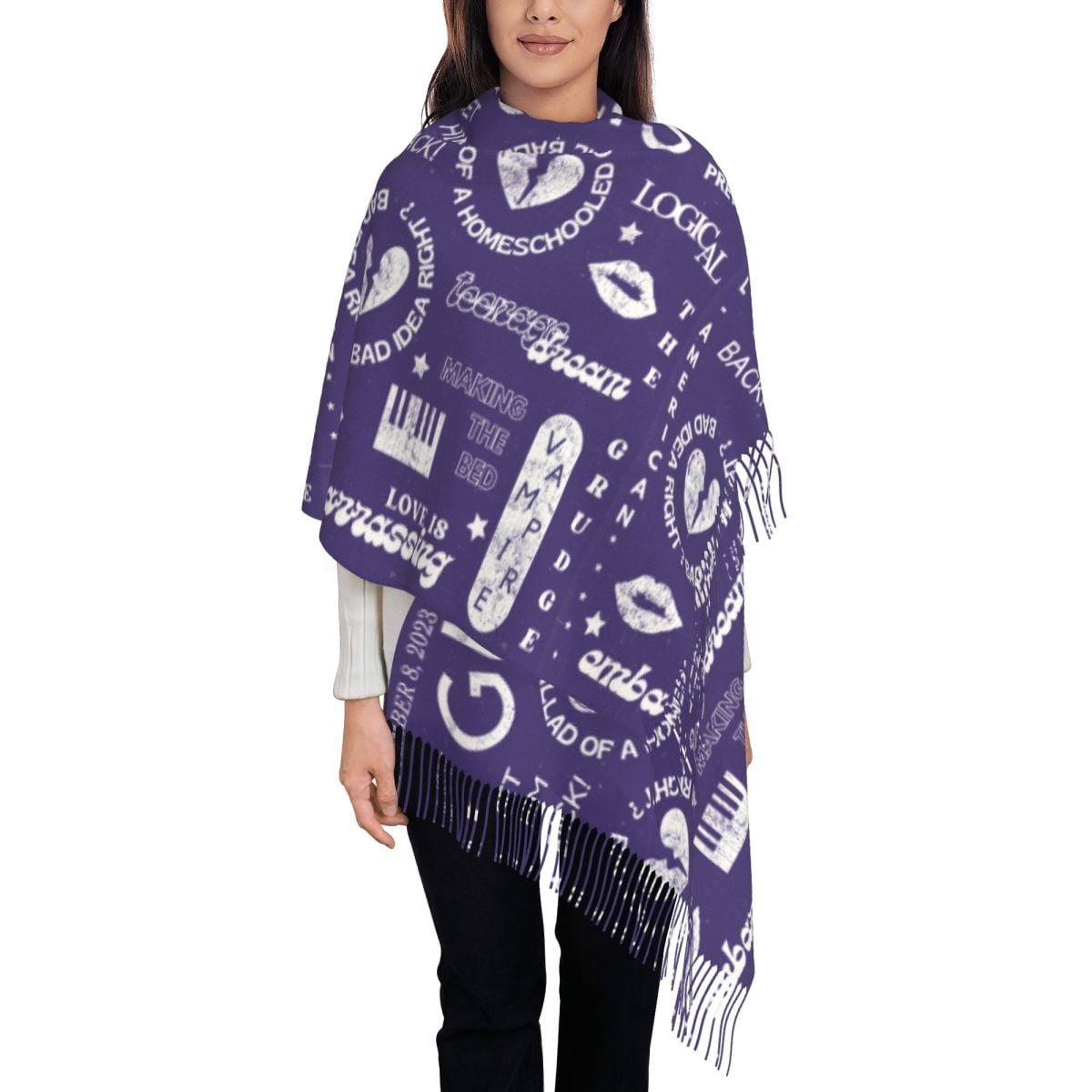 Custom Print Olivia Guts Sour World Tour 2024 Scarf Men Women Winter ...