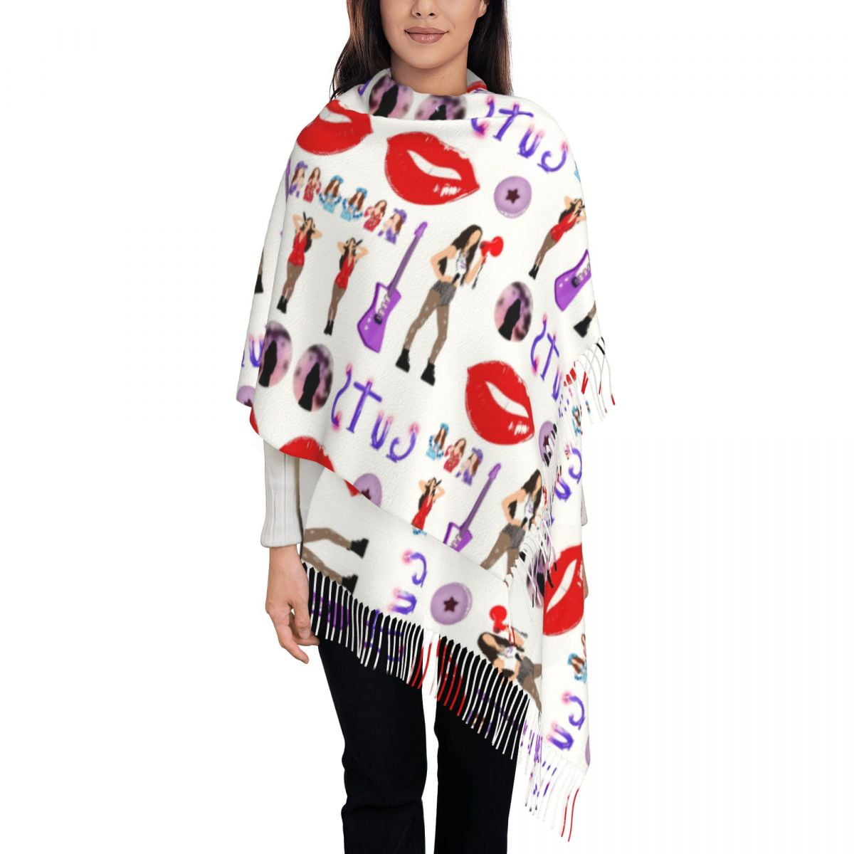 Custom Print Olivia Guts Sour World Tour 2024 Scarf Men Women Winter ...