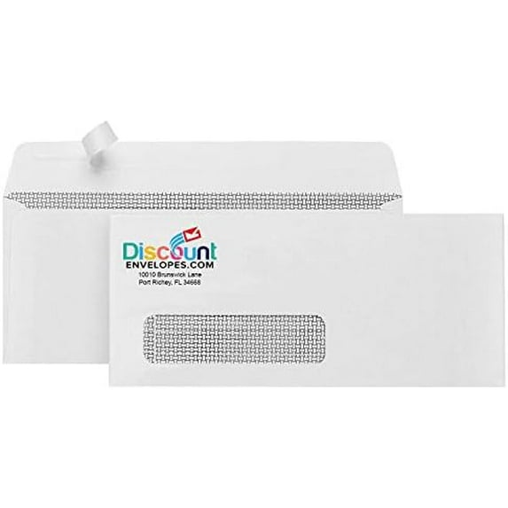 Custom Printed #10 Window Envelopes with Peel-n-Stick and Security Tint ...