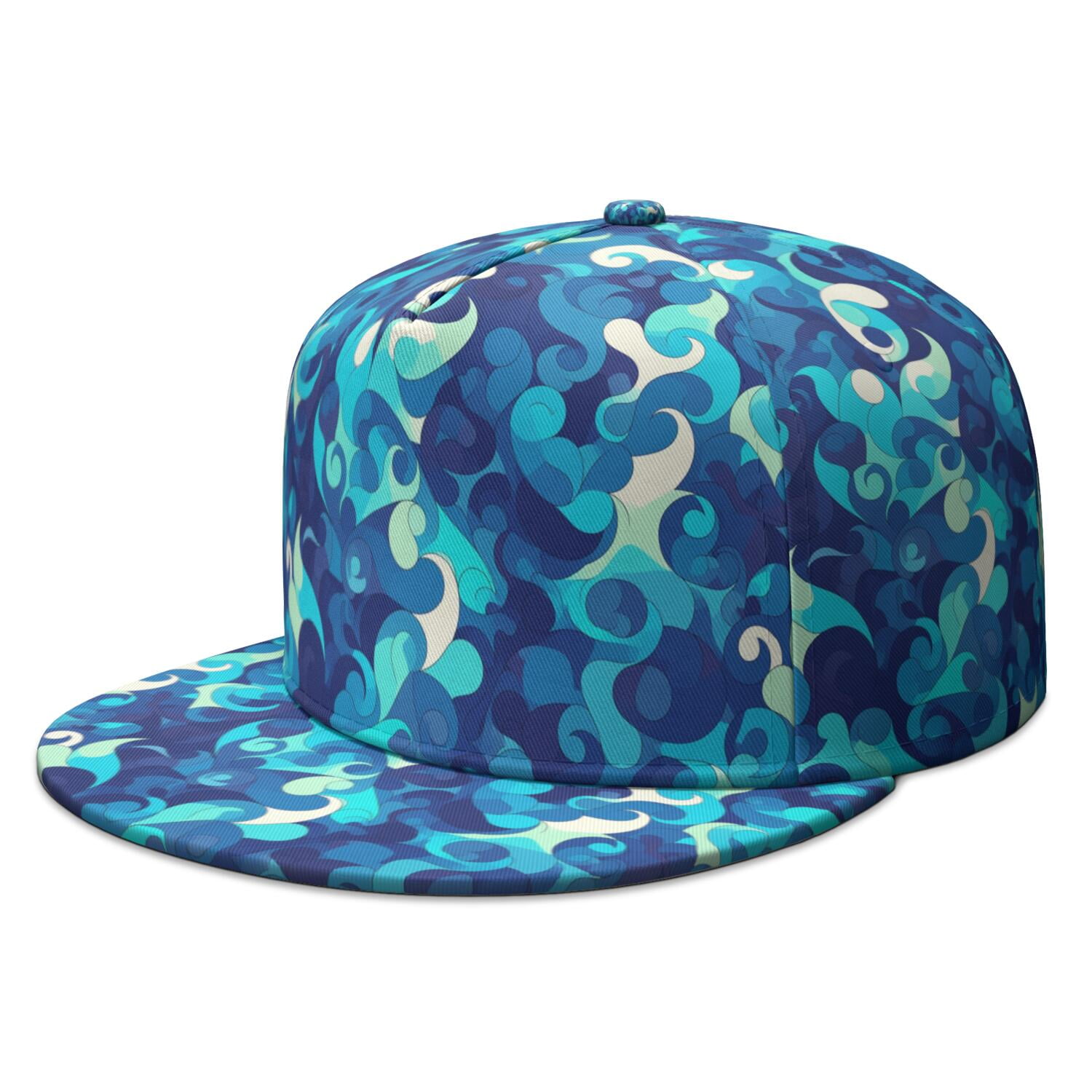 Custom Printed Flat Baseball Cap – Adjustable Snapback Hat with Flat ...
