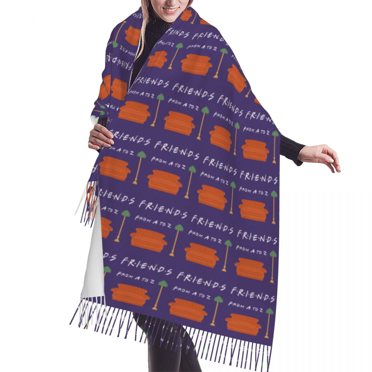 Custom Printed Friends Scarf Men Women Winter Fall Warm Scarves Fashion ...