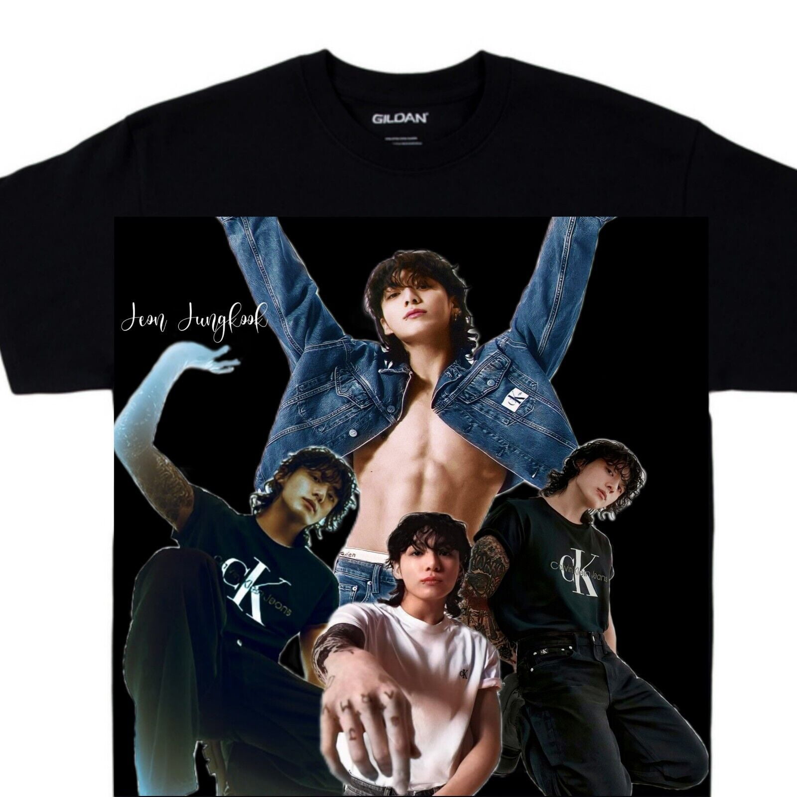 Custom Printed Jungkook Calvin Kleiner version 2 T-Shirt Print On ...