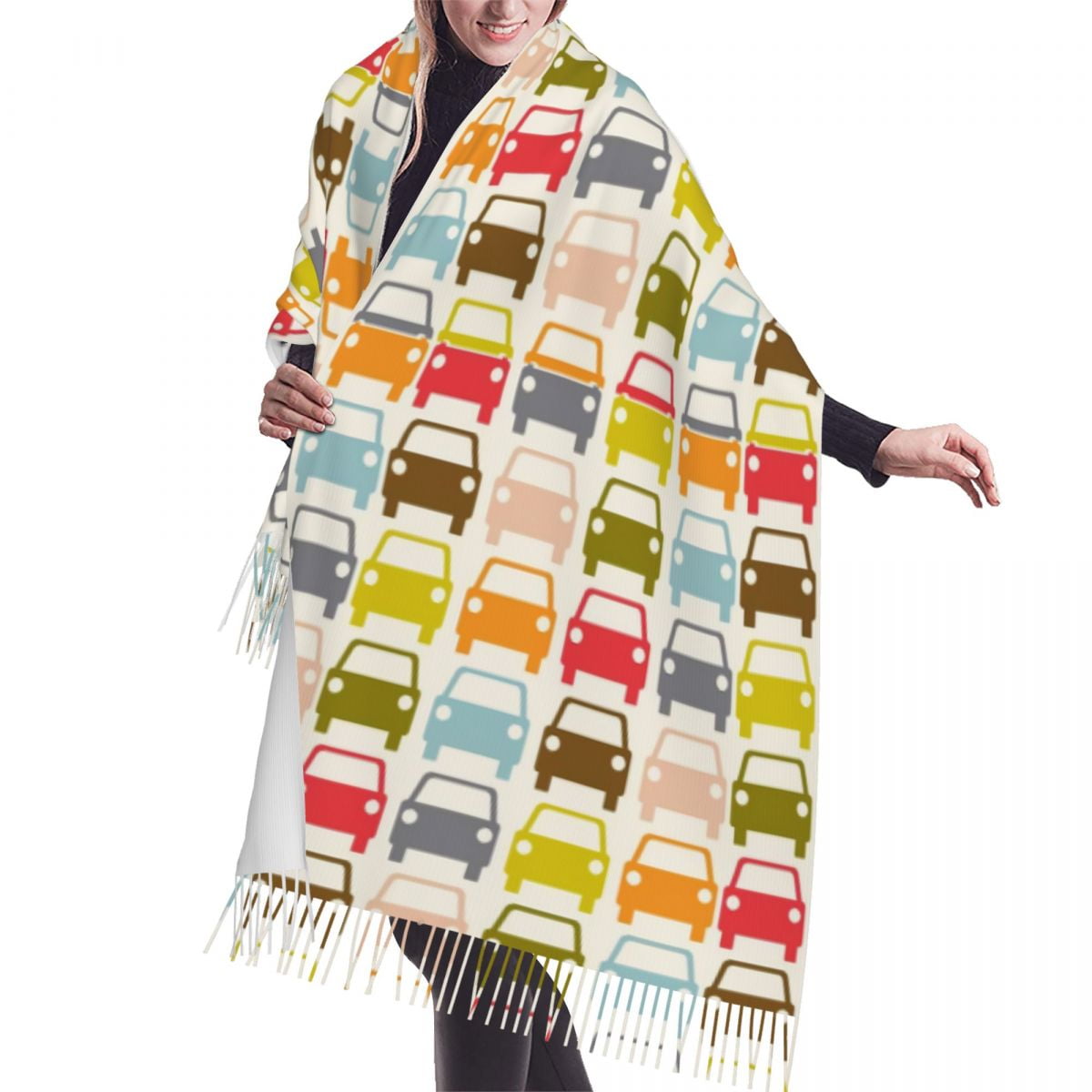 Custom Printed Orla Kiely Kids Bedding Boats Scarf Women Men Winter ...