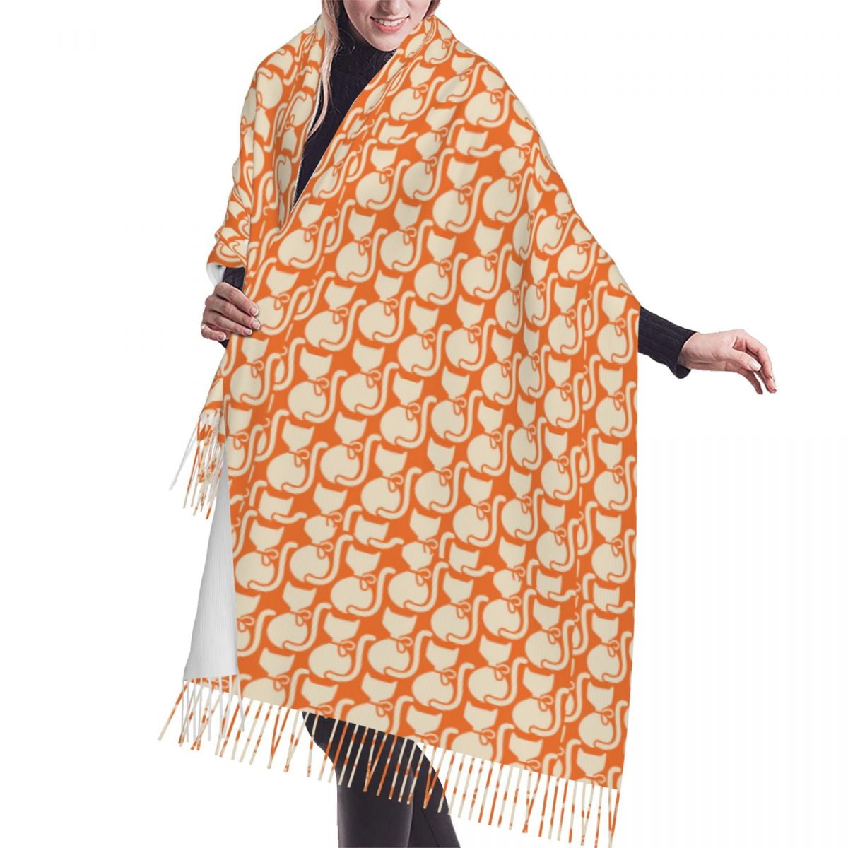 Custom Printed Orla Kiely Kids Bedding Boats Scarf Women Men Winter ...