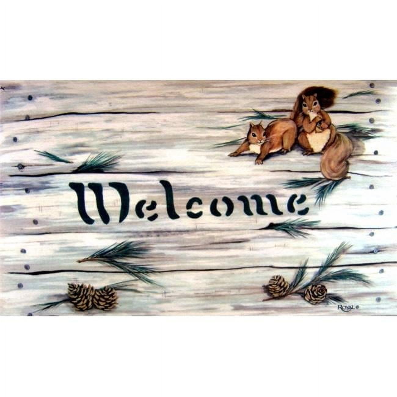 Custom Printed Rugs Dm-38 Squirrels & Pinecones Door Mat - Walmart.com
