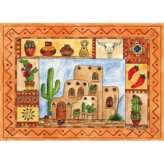 Custom Printed Rugs South Western Fun Rug - Walmart.com