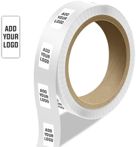 Custom Printed Standard Rolls - Rectangle - 1/2 x 2 - White Glossy - 125 Labels/Roll, Clear Film ...