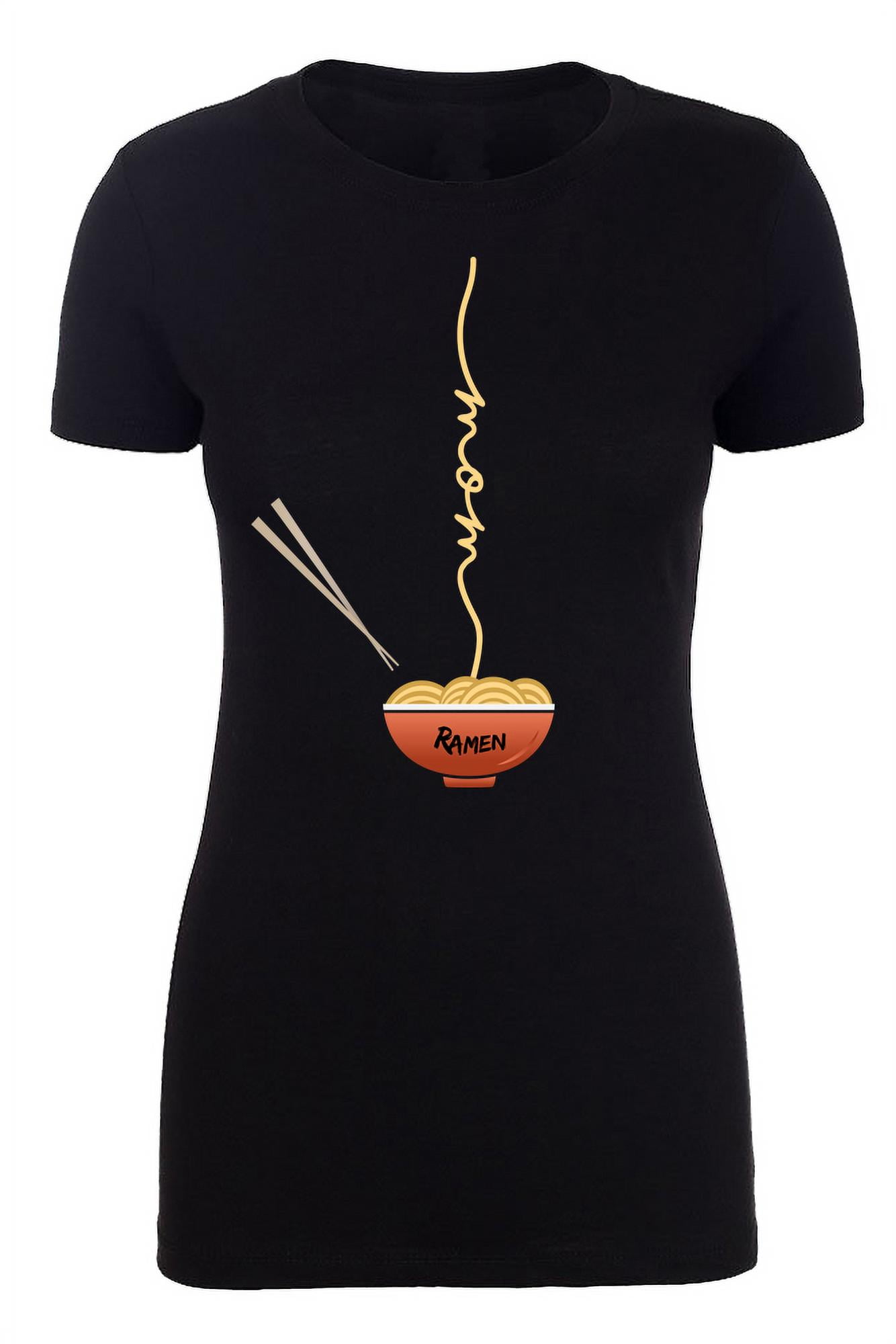 Custom Printed Woman's T-shirt, Ladies Ramen Noodle Graphic Tees ...