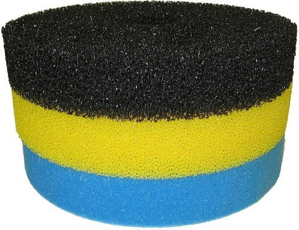 Custom Pro Universal Replacement Foam Pond Filter Pads - Blue Yellow ...