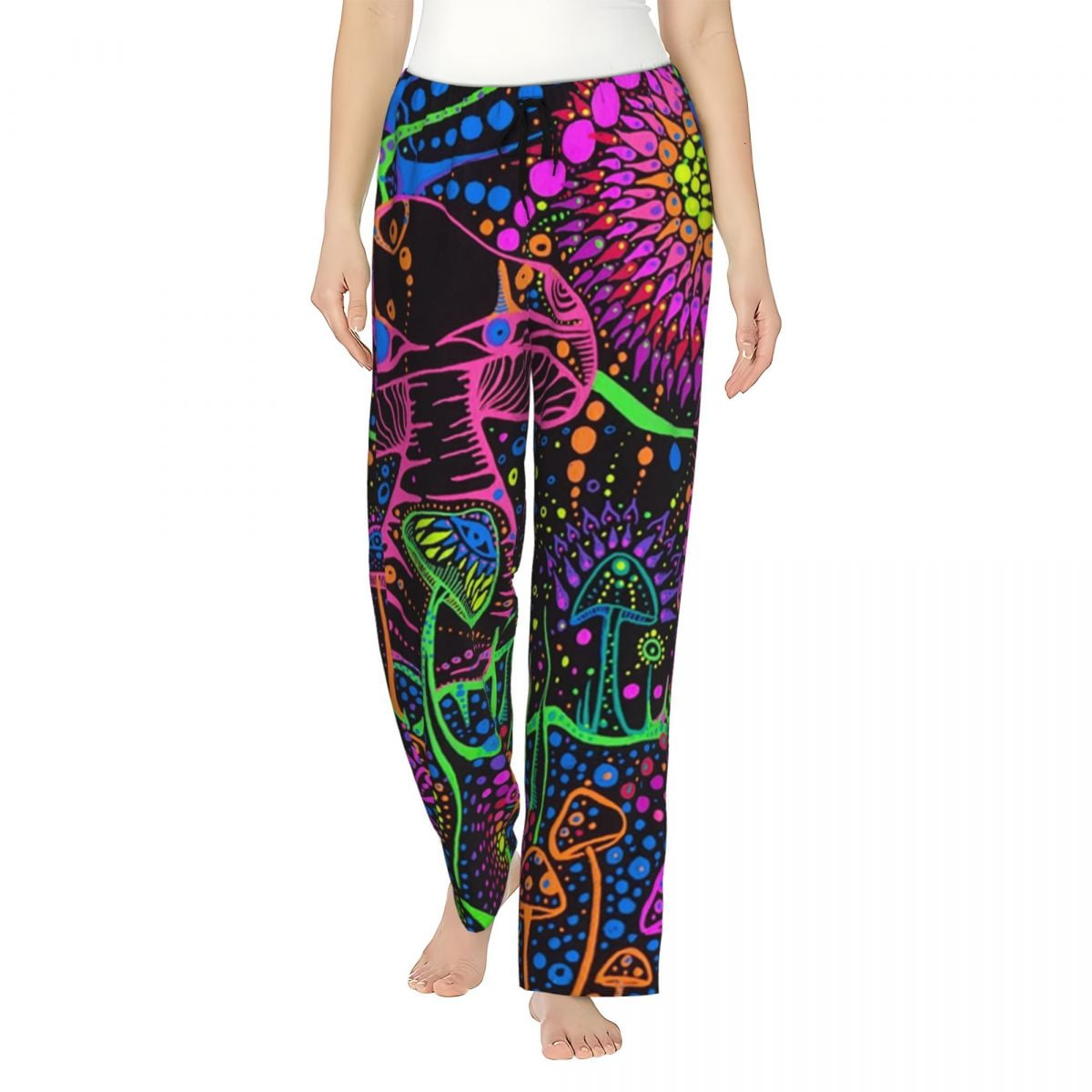 Custom Psychedelic Print Lava Pajama Pants Women Lounge Sleep ...