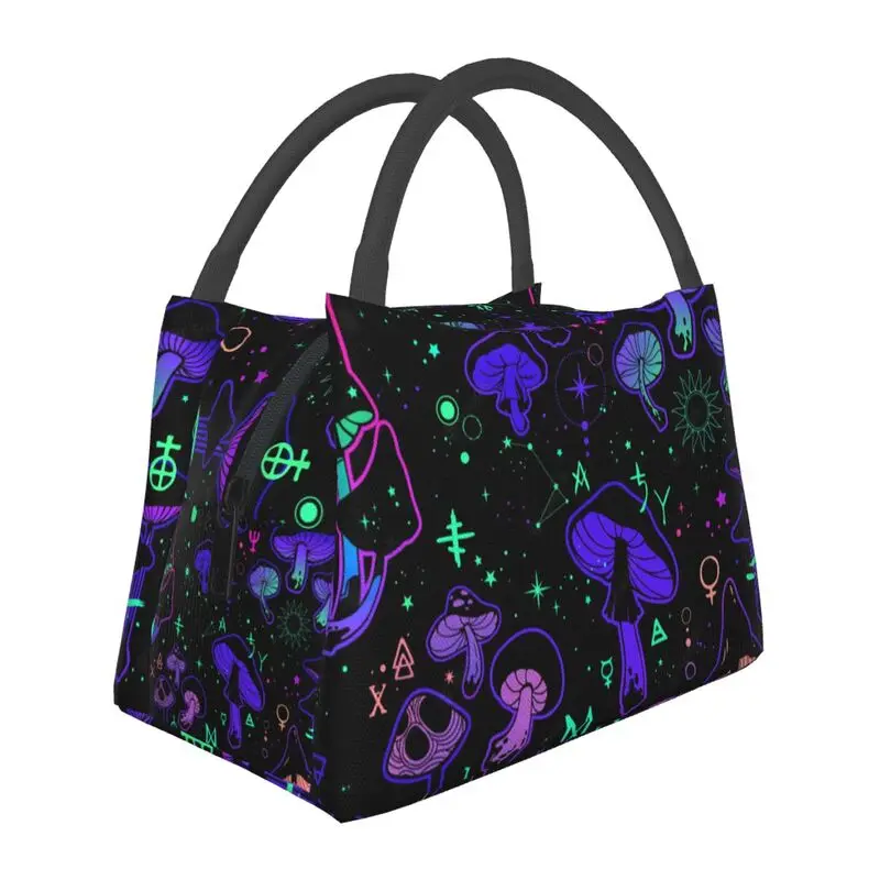 Custom Psychedelic Symbols Boho Lunch Bag Men Women Cooler Warm ...