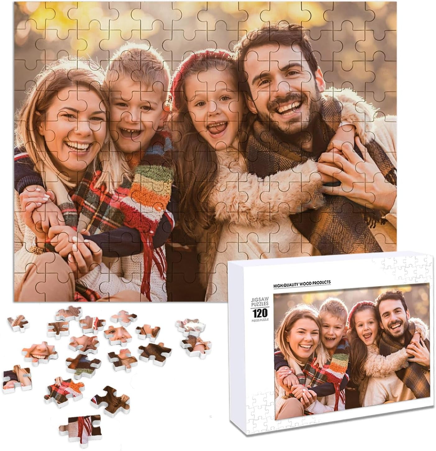 Custom Puzzle, Personalized Puzzle for Photo 120/200/300/500/1000 ...