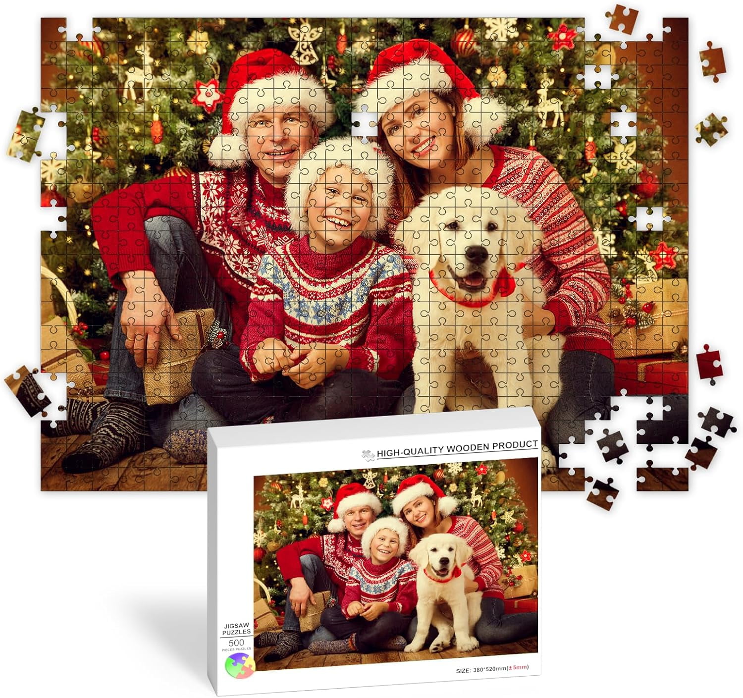 Custom Puzzle from Photos, Personalized Photo Puzzle 120/500/1000 Piece ...