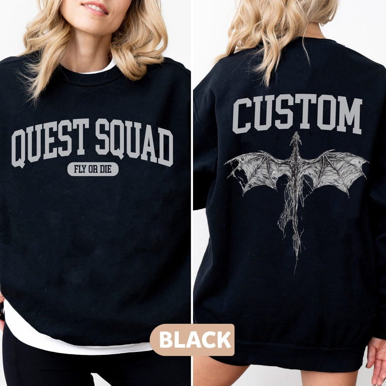 Custom Quest Squad Shirt, Onyx Storm Shirt,Fourth wing Shirt,Basgiath ...